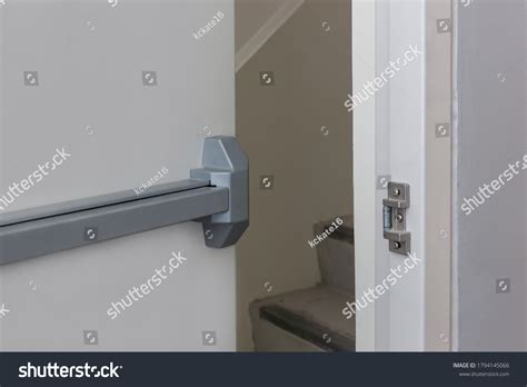 Emergency Fire Exit Door Closed Latch Stock Photo 1794145066 Shutterstock