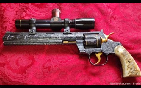 Colt Python Revolver Incredible Engraving Designs Gunbroker