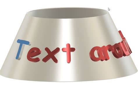 solved text extrude on a curved surface autodesk community