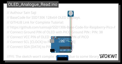 Oled Analogue O Wokwi Esp32 Stm32 Arduino Simulator