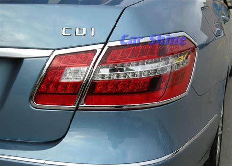 Mercedes W212 E Class Chrome Taillight Frames 09 13
