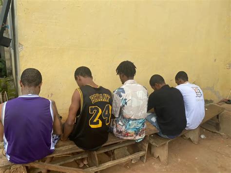 Imo Police Parade 5 Cult Members Of Black Axe Confraternity Daily