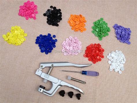 Set T KAM Snaps Plastic Resin Press Poppers Snap Fasteners With KAM Button Fastener Snap