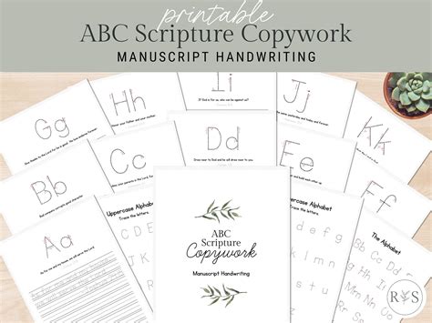 Scripture Copywork Bible Memory Work Scripture Memorization