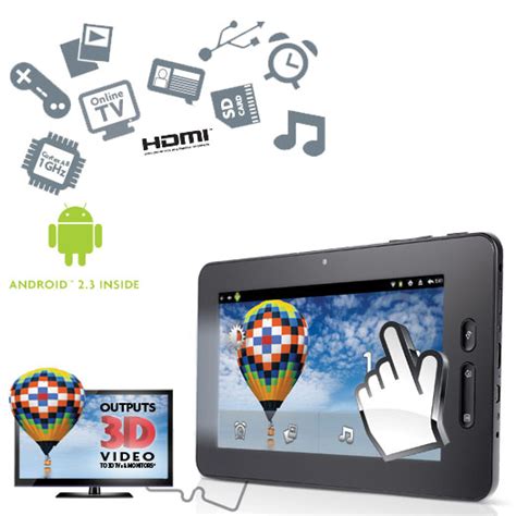 Scroll Excel 7” Tablet With 3d And 1080p Hd Output Geekalerts
