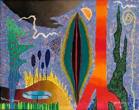 Lot Yohanan Simon 1905 1976 Israeli The Tamed Elements Les Elements Domptes Oil On Canvas