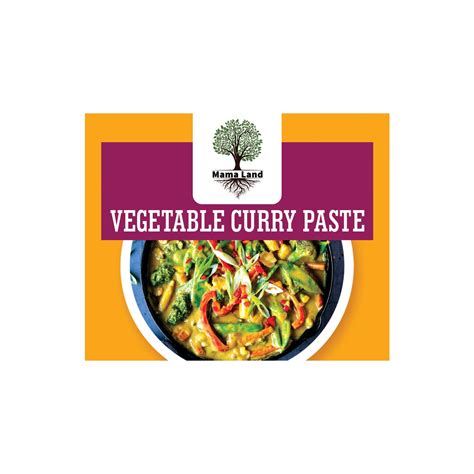 Vegetable Curry Paste 454g Mamalands