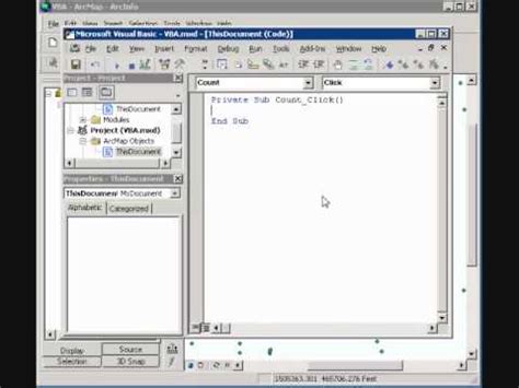Add VBA Code To ArcMap YouTube