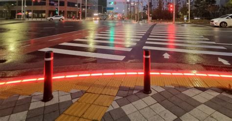울산시 횡단보도 바닥 불 밝힌다… ‘밝은도로 만들기 사업