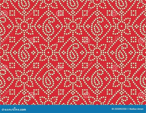 Chunri All Over Seamles Pattern Stock Illustration Illustration Of