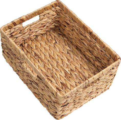 Storageworks Large Rectangular Wicker Basket Water