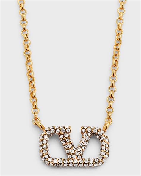 Valentino Garavani Strass V Logo Signature Leather Bracelet Black