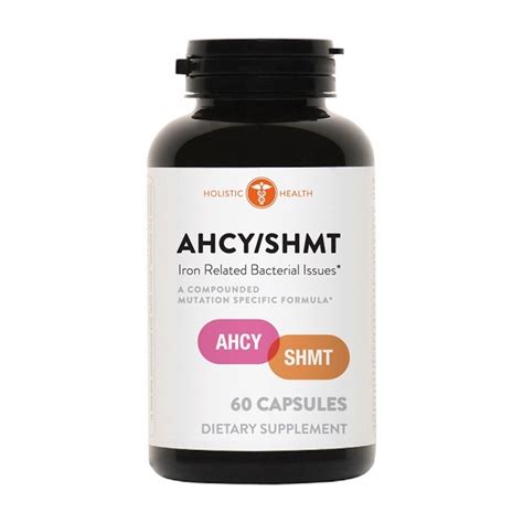 Ahcy Shmt Iron Related Bacterial Issues 60 Capsules Holistic Health