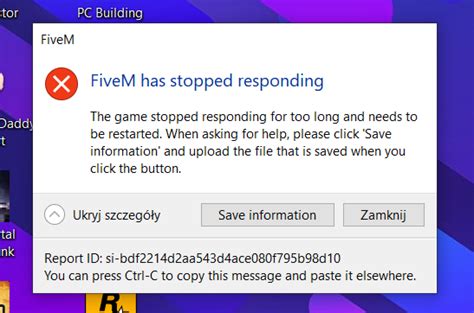 FiveM Crashes When Connecting To A Server FiveM Client Support Cfx Re Community