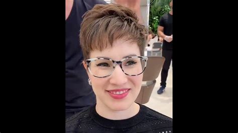 Its Pixie Time As All Her Curls Come Off Short Hair Styles Long Curly Hair Curls