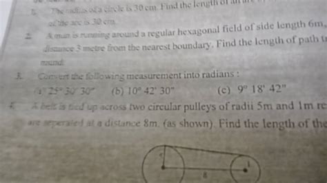 2 Aman Is Ronning Around A Regular Hexagonal Field Of Side Length 6 M Ai
