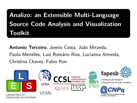 PPT Analizo An Extensible Multi Language Source Code Analysis And PowerPoint Presentation