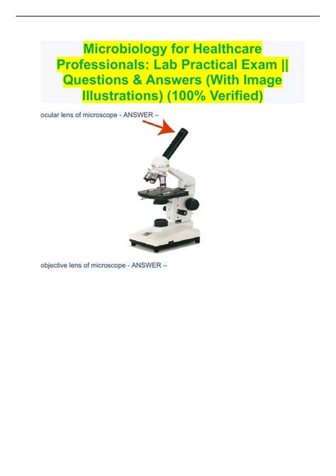 Microbiology For Healthcare Professionals Lab Practical Exam Questions Answers With Image