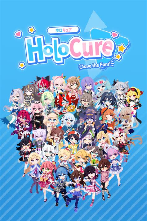 Holocure Save The Fans Video Game Bullet Heaven Twin Stick Shooter