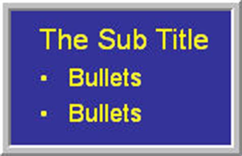 Powerpoint Subtitle And Bullets