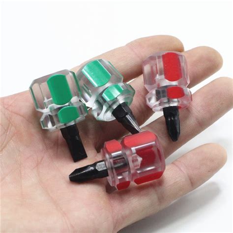 Mini Short Screwdriver Tiny Ultra Small Short Screw Driver Hand Tool Skru Driver Kecil Mini