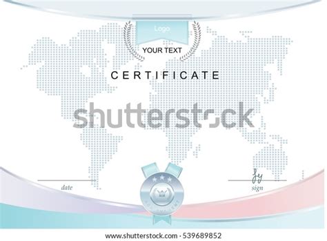 White Certificate Map เวกเตอร์สต็อก ปลอดค่าลิขสิทธิ์ 539689852 Shutterstock