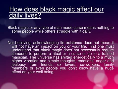 Ppt How Does Black Magic Affect Our Daily Lives Powerpoint