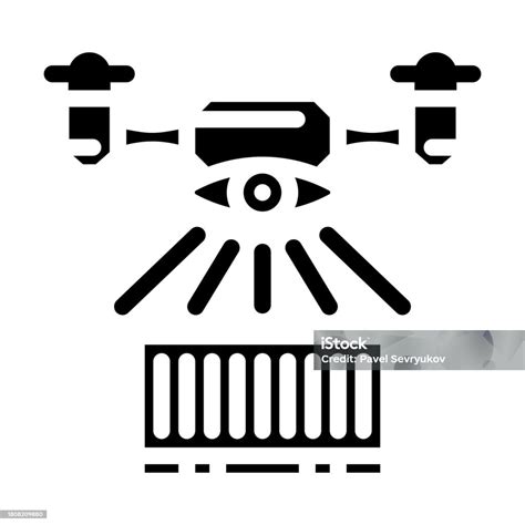 화물 검사 자율 배달 글리프 아이콘 벡터 일러스트 레이 션 0명에 대한 스톡 벡터 아트 및 기타 이미지 0명 로봇 로봇공학 Istock