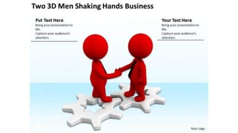 Two People Shaking Hands Powerpoint Templates Slides And Graphics