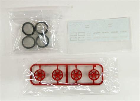 124 Volk Racing Te37 Rt 18 Tire Wheel Set Aoshima Car Model Accessory