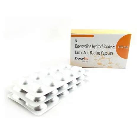 Doxycycline Hydrochloride And Lactic Acid Bacillus Capsules Prescription At Rs 800 Box In Jabalpur