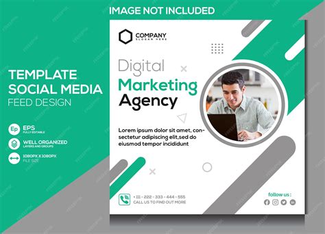 Premium Vector Social Media Post Design Template Social Media Feed