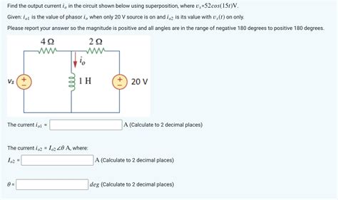 Find The Output Current Io In The Circuit Shown Below