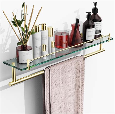 Glass Shelf For Bathroom Towels
