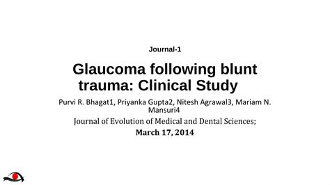 Angle Recession Glaucoma Ppt