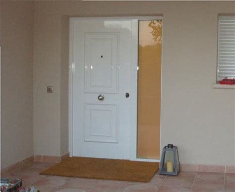 Foto Puerta Acorazada Con Fijo Lateral De Cristal Blindado Y Reja De Puertas Acorazadas Ricar