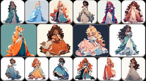 Artstation 200 Anime Princess Full Body Reference Pack 4k V1