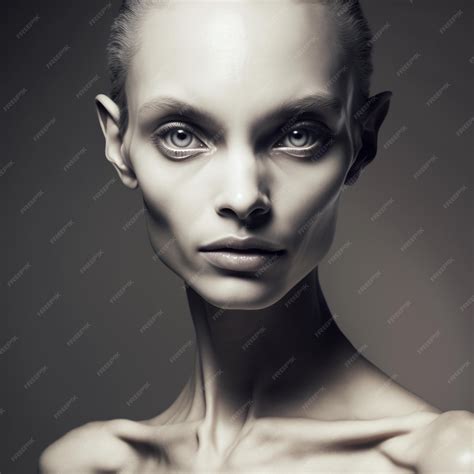Premium Ai Image Generative Ai Humanoid Aliens Living Among Us