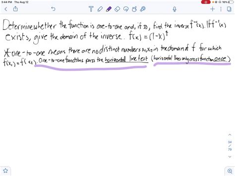 Solveddetermine Whether The Given Function Has An Inverse If An