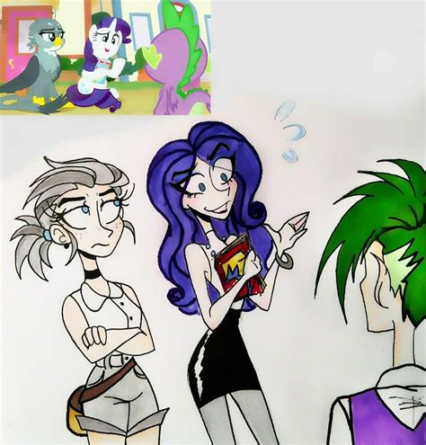 2394718 Safe Artist Citi Screencap Gabby Rarity Spike Dragon