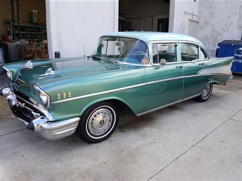 1957 Chevrolet Bel Air In Green Exterior And Interior