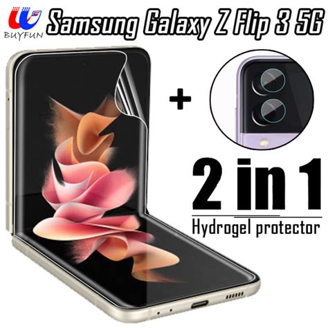 For Samsung Galaxy Z Flip G In Front Clear Hydrogel Film Back Camera Lens Film For