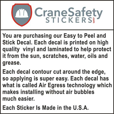 Fassi Crane Control Label Stickers