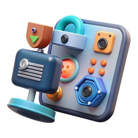 3d Cartoon Security System Interface Design 56482947 Png