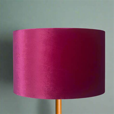 Velvet Lamp Shade Drum Shade Pendant Shade Raspberry Pink Hot Pink Decorexi A World Of