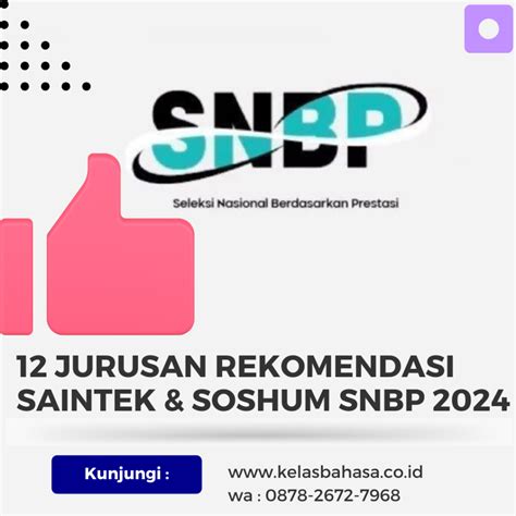 Rekomendasi 12 Jurusan Snbp 2024 Kelas Bahasa