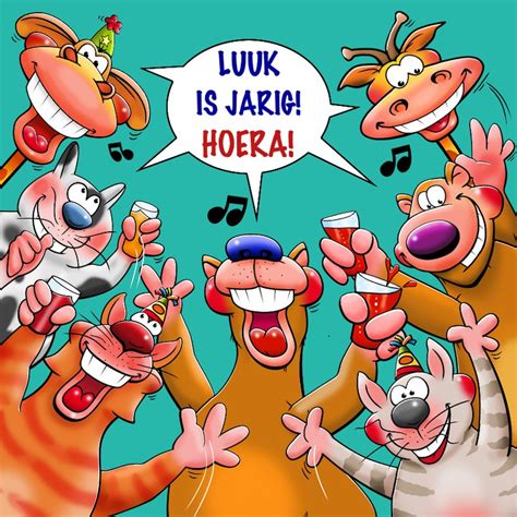 Leuke Verjaardagskaart Met Grappige Beesten In Kaartje2go