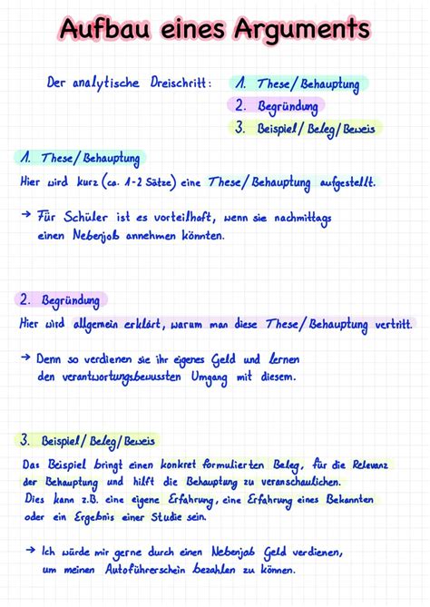 Argumentation Beispieltexte Für Klassenarbeiten Deutsch Knowunity