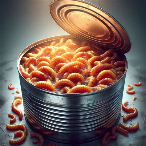 Open A Can Of Worms Proverb Stock Illustration Illustration Of