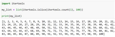 how to make a list from 1 to 100 in python 7 top ways code master